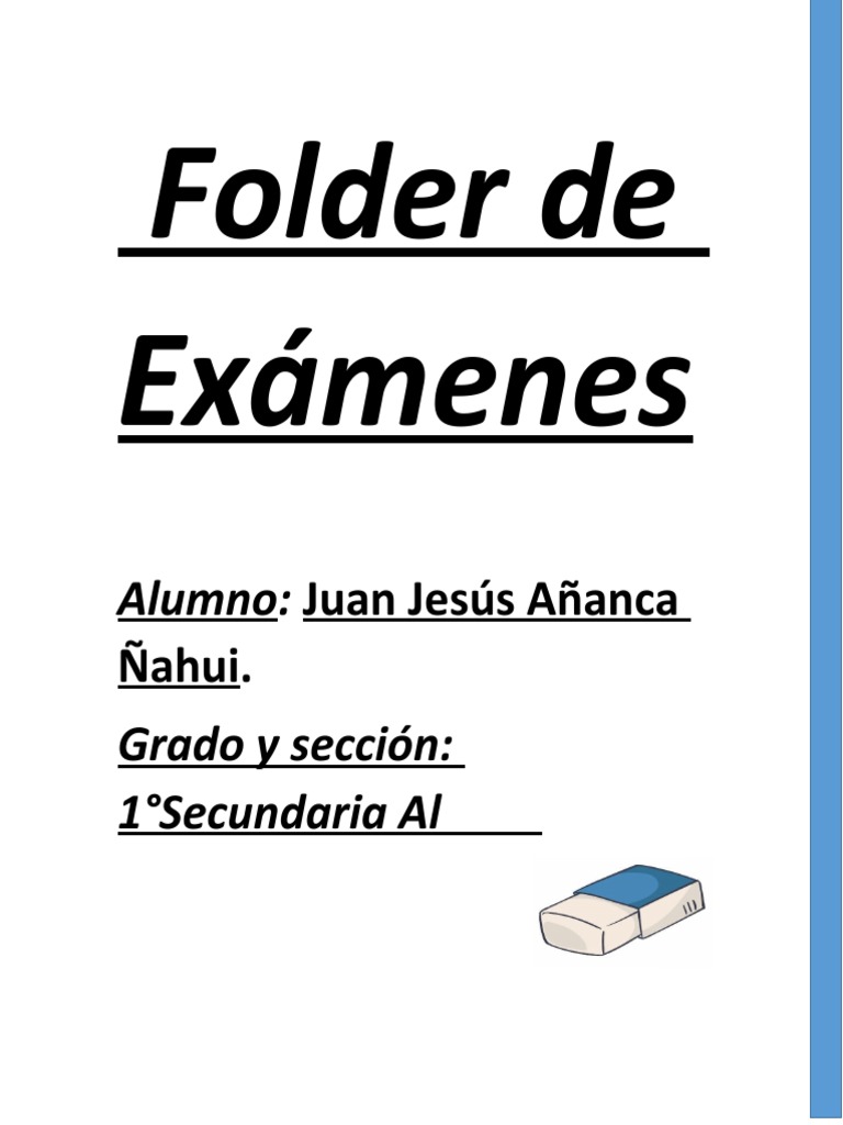 Folder de Exámenes | PDF
