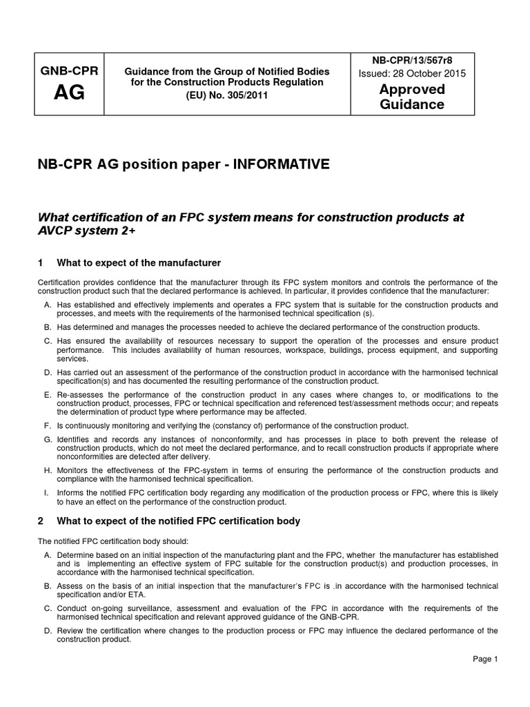 FPC Certification in Construction | PDF | Certification | Business