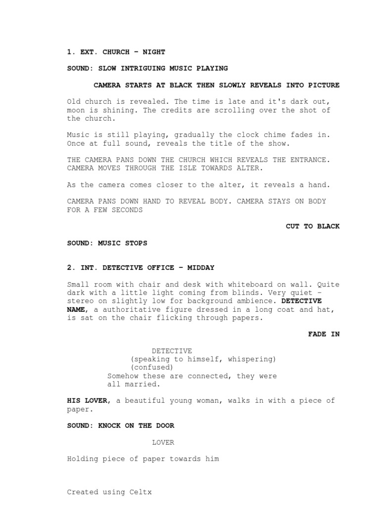 Script Film Noir Script | PDF
