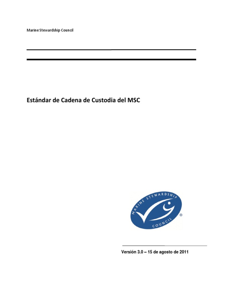 MSC ES - COC - Standard - v3 | PDF