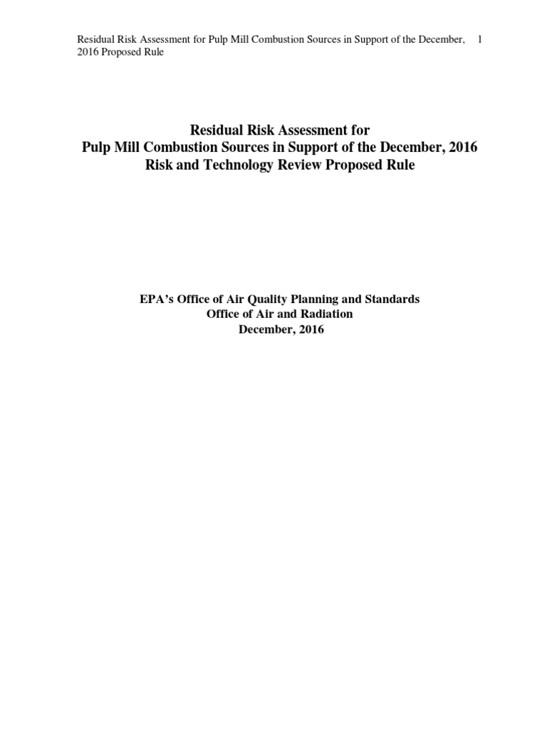 pp2 Final Risk Assessment W App 11082016 PDF | PDF | Air Pollution | Risk