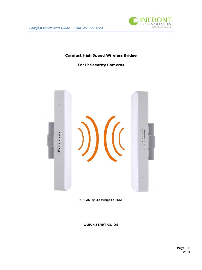 Manuel - Antenne Comfast | PDF | Wireless Access Point | Computer Network
