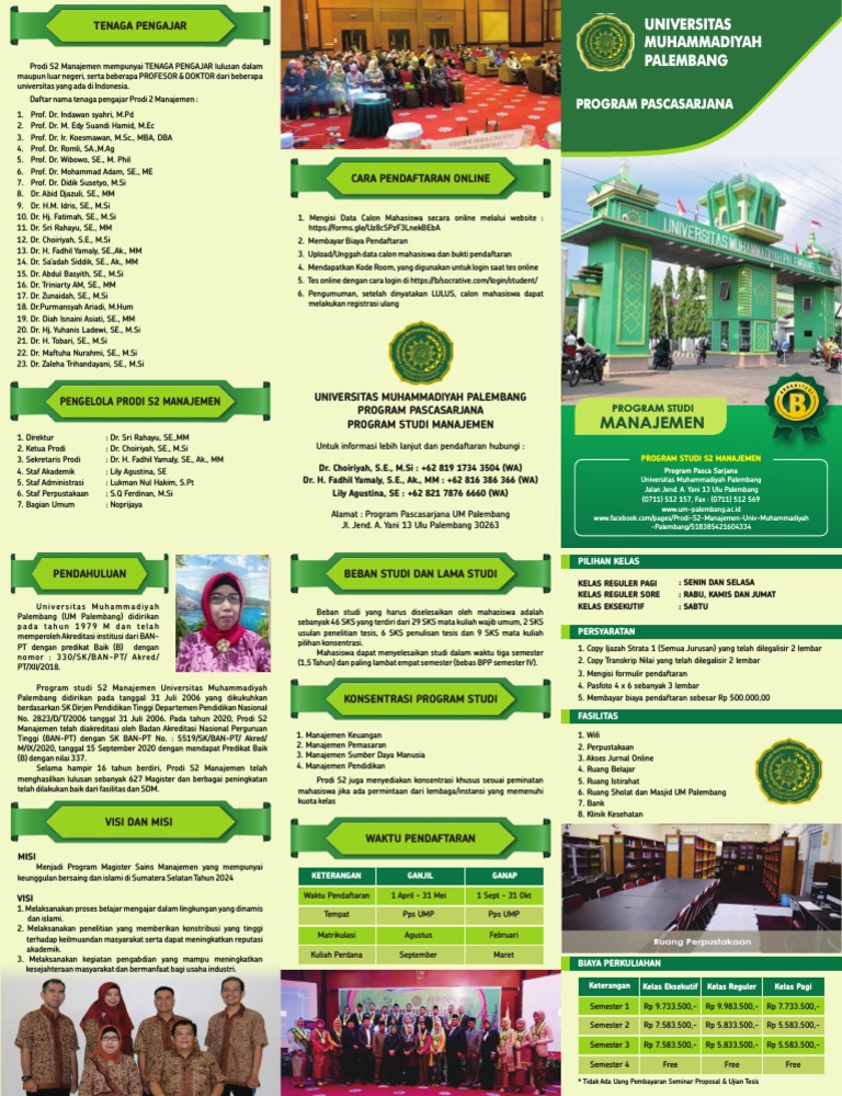 Brosur Prodi Manajemen - Revisi PDF | PDF