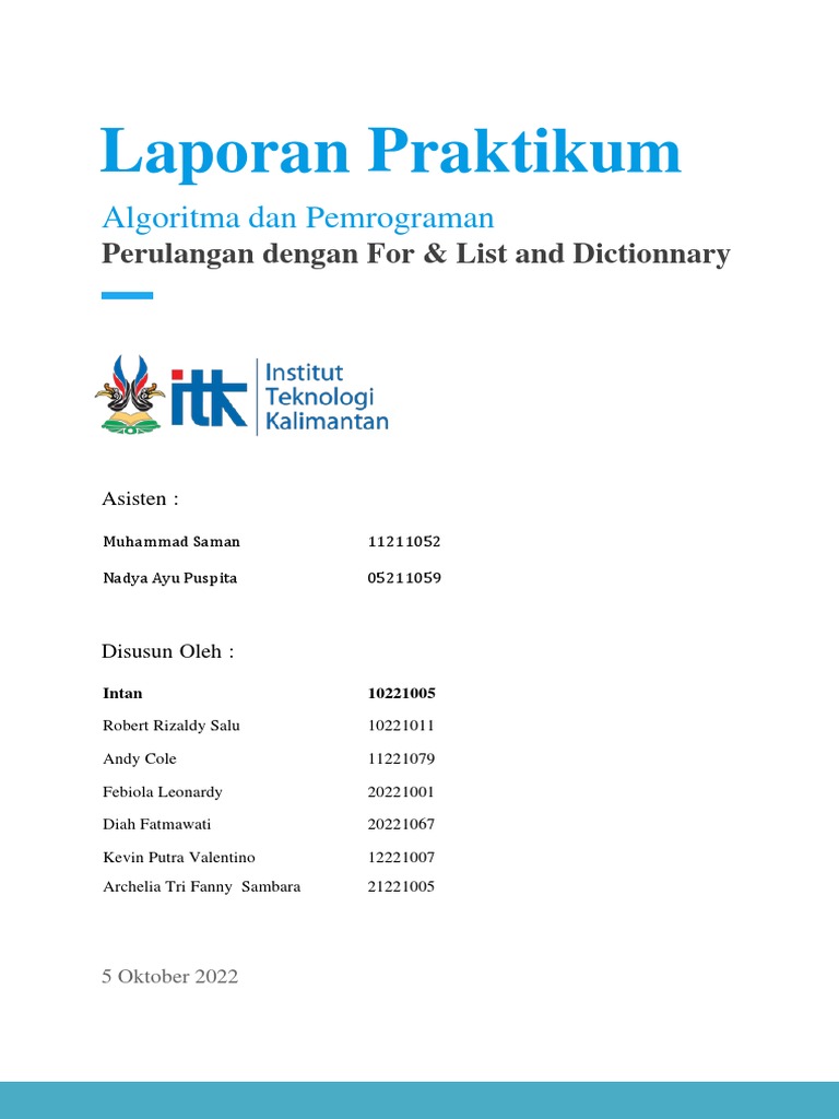 Perulangan For dan List di Python | PDF | Metode & Bahan Ajar