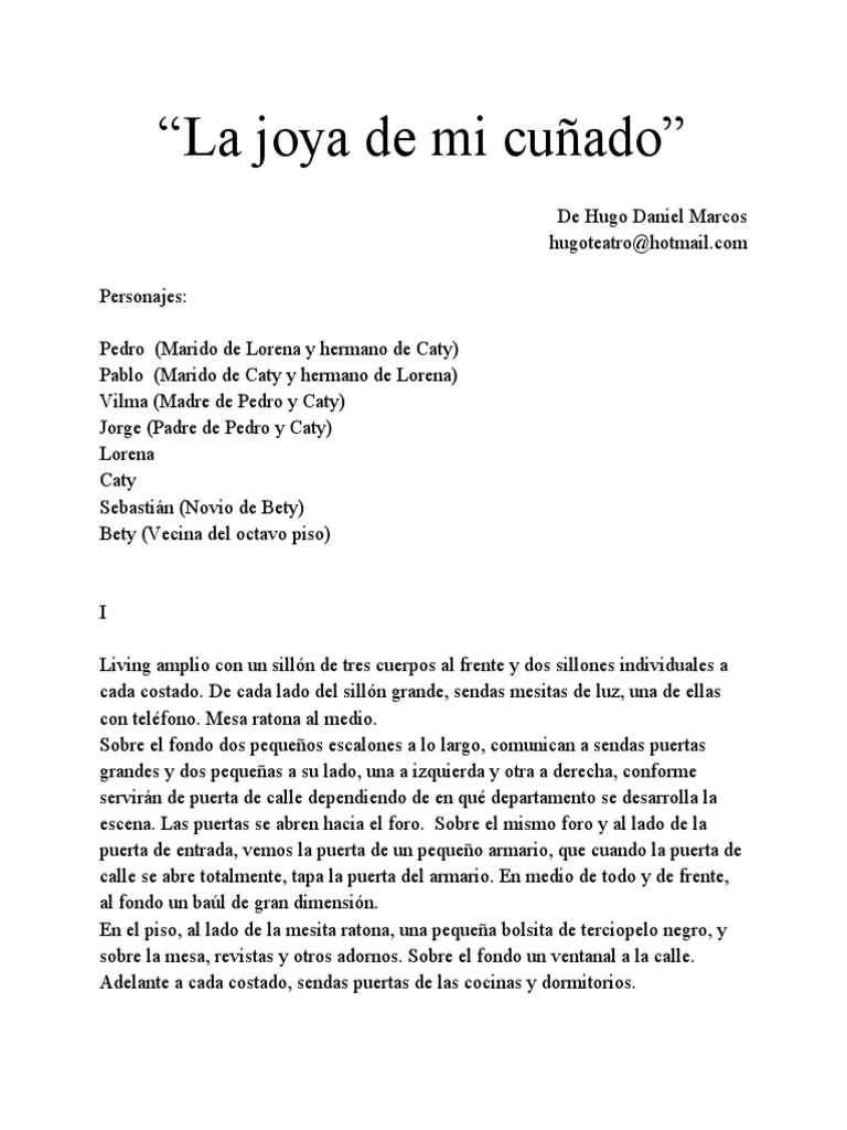 La Joya De Mi Cuñado Pdf