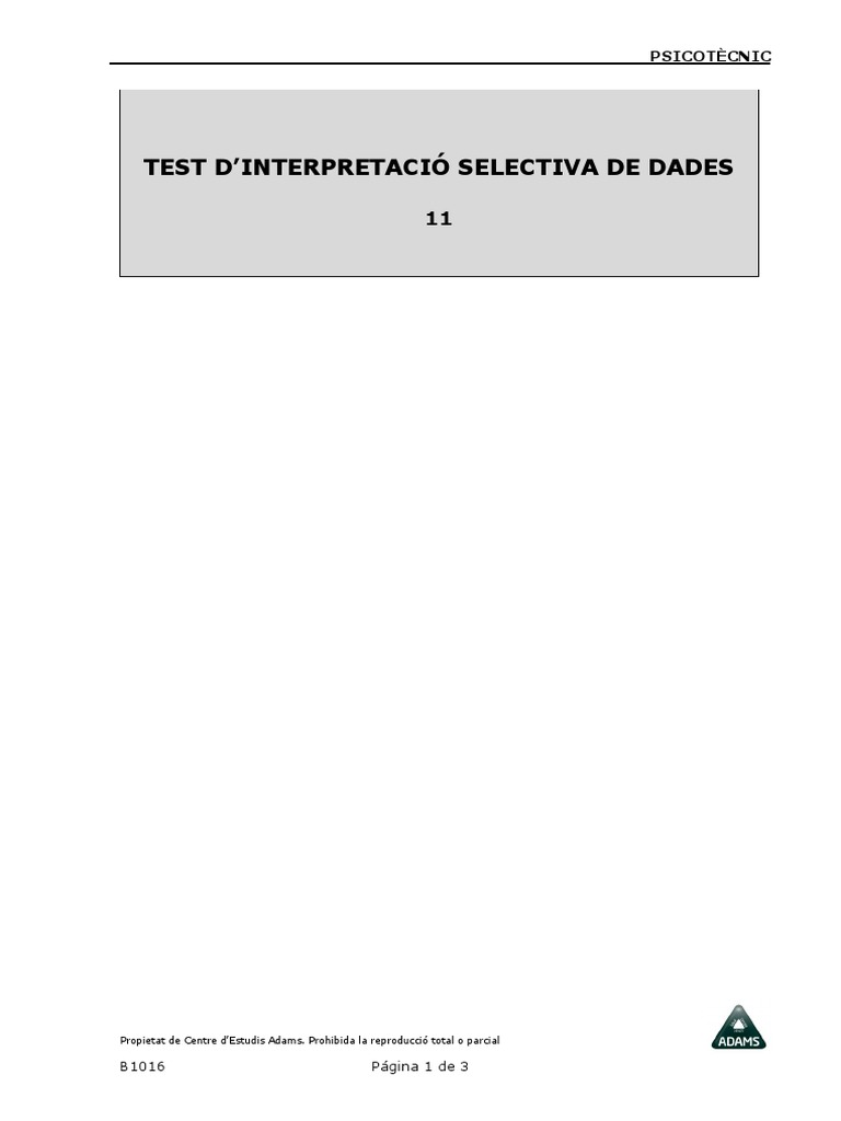 Tisd 11 B0716 PDF | PDF