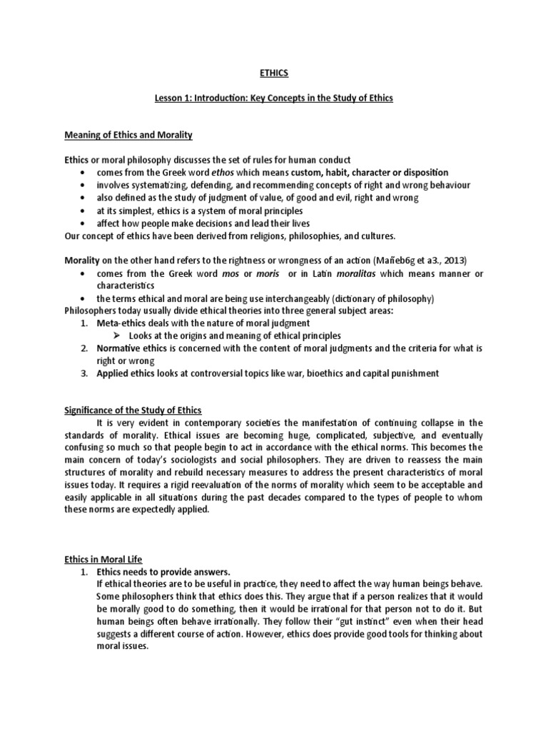 Ethics and Morality | PDF | Morality | Free Will