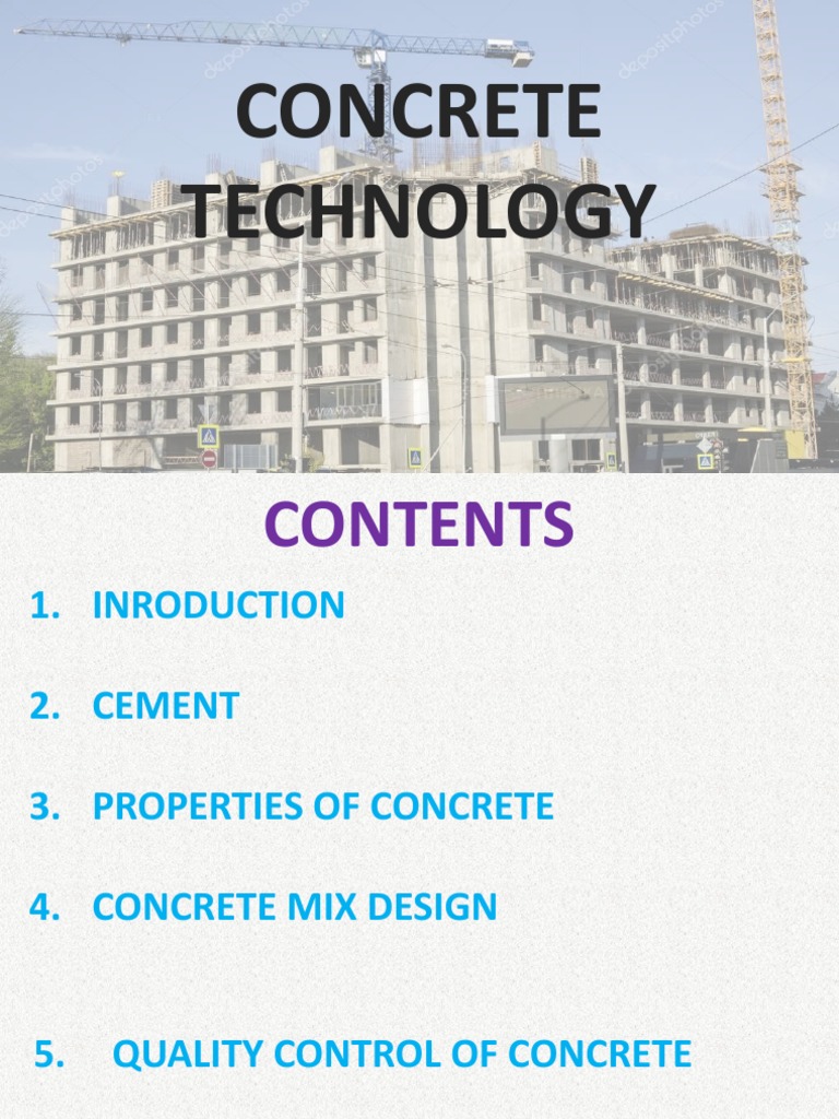Concrete Technology | PDF | Concrete | Cement
