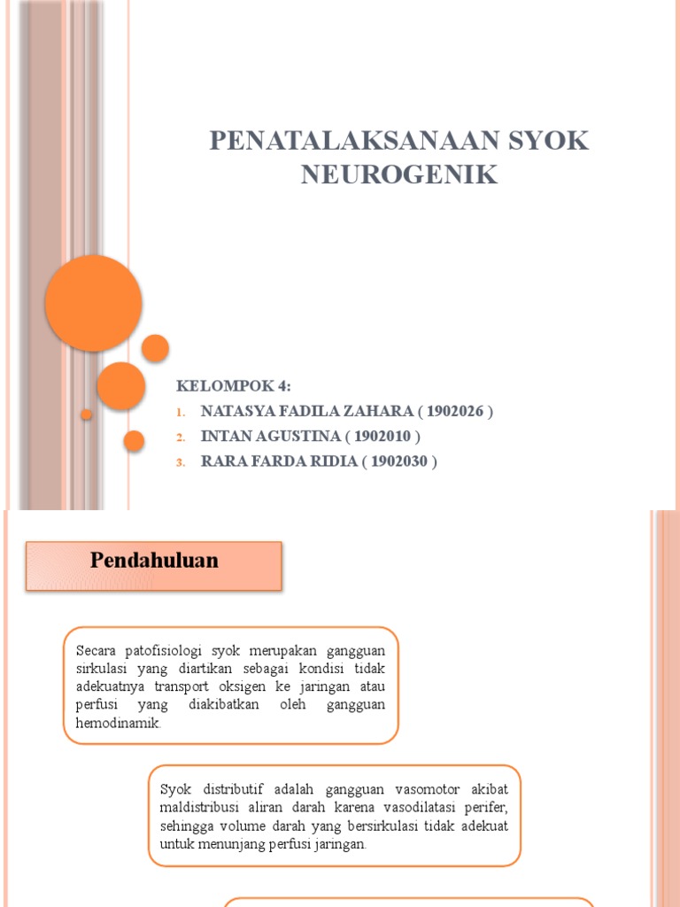 Penatalaksanaan Syok Neurogenik | PDF