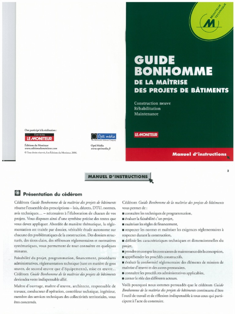 Guide Bonhomme de La Maîtrise Des Projets de Bâtiments | PDF