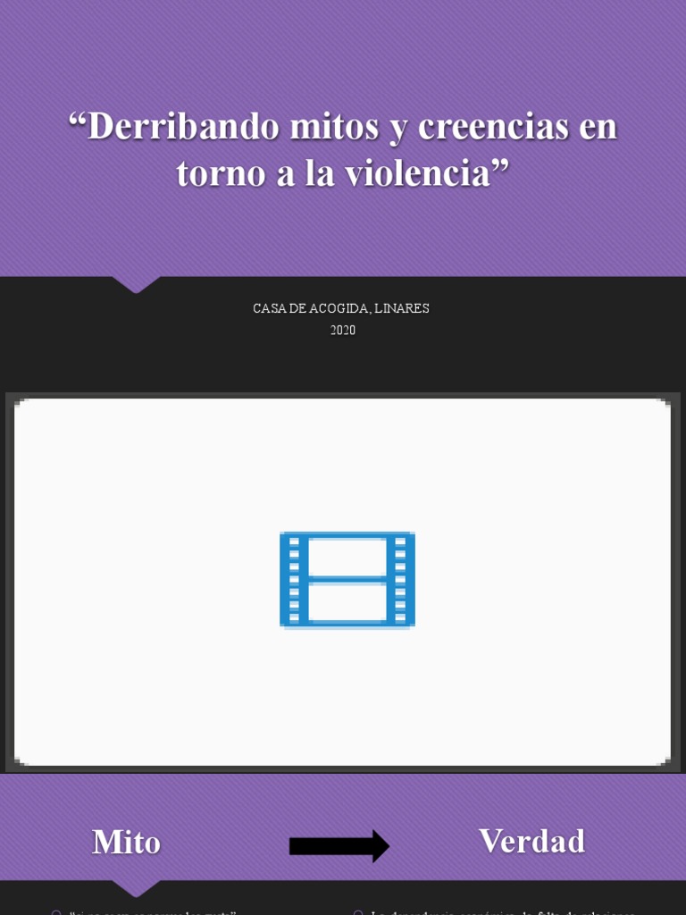 Derribando Mitos | PDF | La violencia contra las mujeres | Violencia