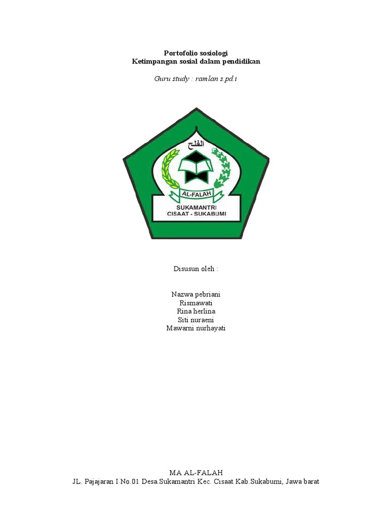 Portofolio Sosiologi | PDF | Karier & Perkembangan | Ilmu Sosial