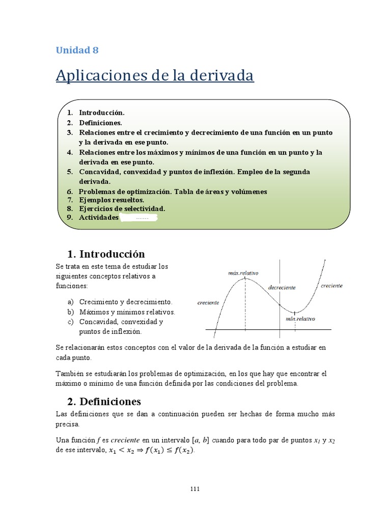 12unidad8pg111 124 | PDF | Derivado | Conjunto convexo