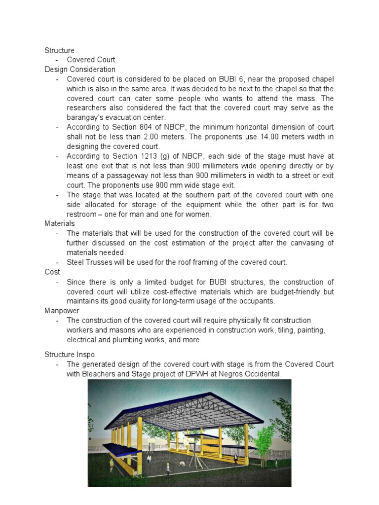 Covered Court Baseline | PDF