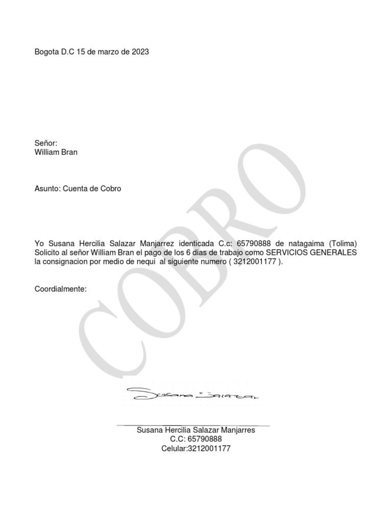 Carta Susana PDF | PDF