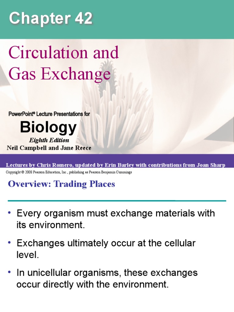 42 - Circulation and Gas Exchange | PDF | Heart | Heart Valve