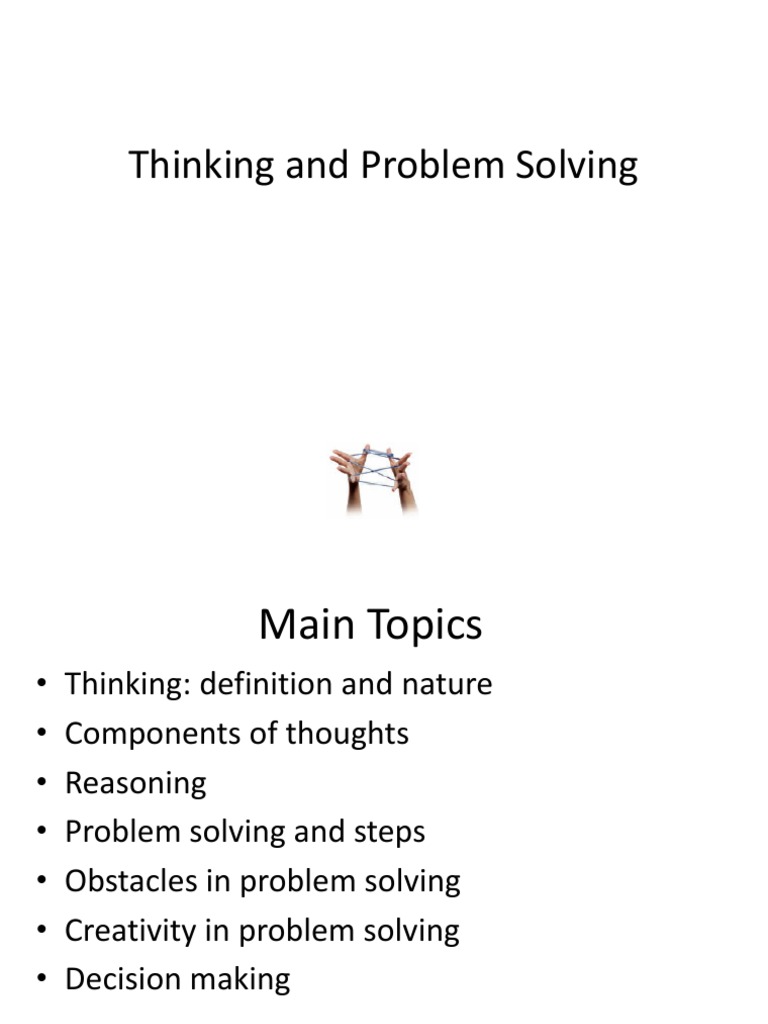 Thinking and Problem Solving Guide | PDF | Thought | Concept