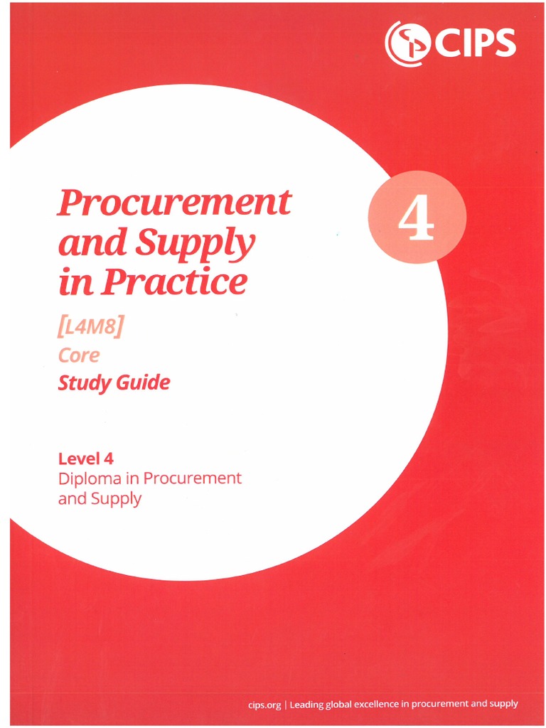 Procurement and Supply in Practice L4M8 | PDF