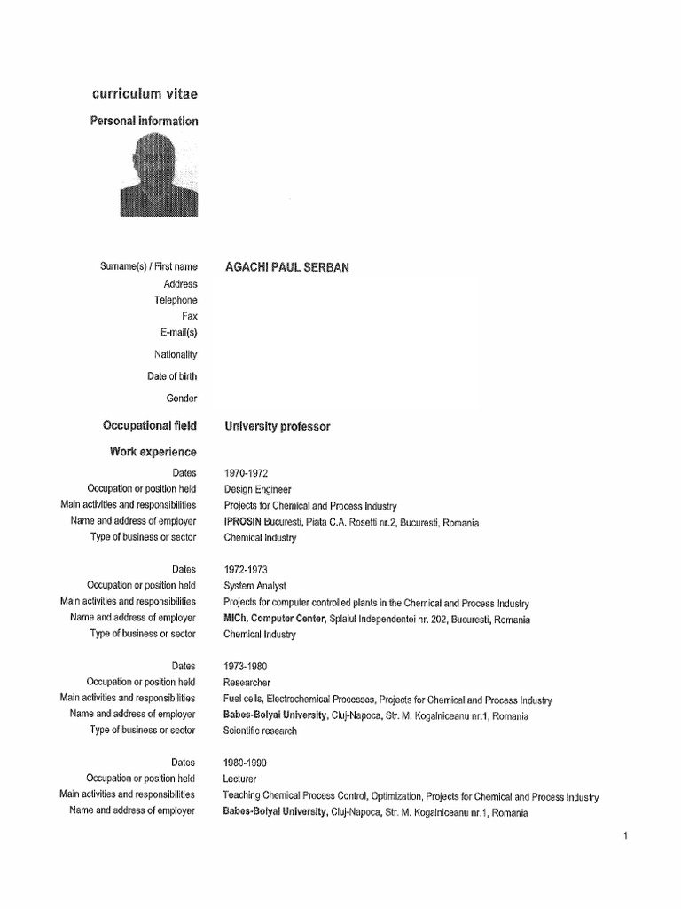 2017 01 11 - 09 27 06 CV - AGACHI - Paul - Serban | PDF