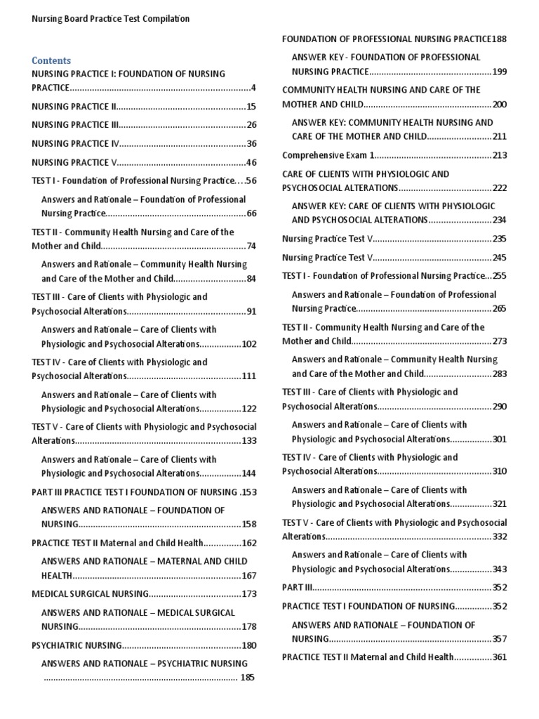 Nle Board Exam Compilation | PDF | Nursing | Stroke