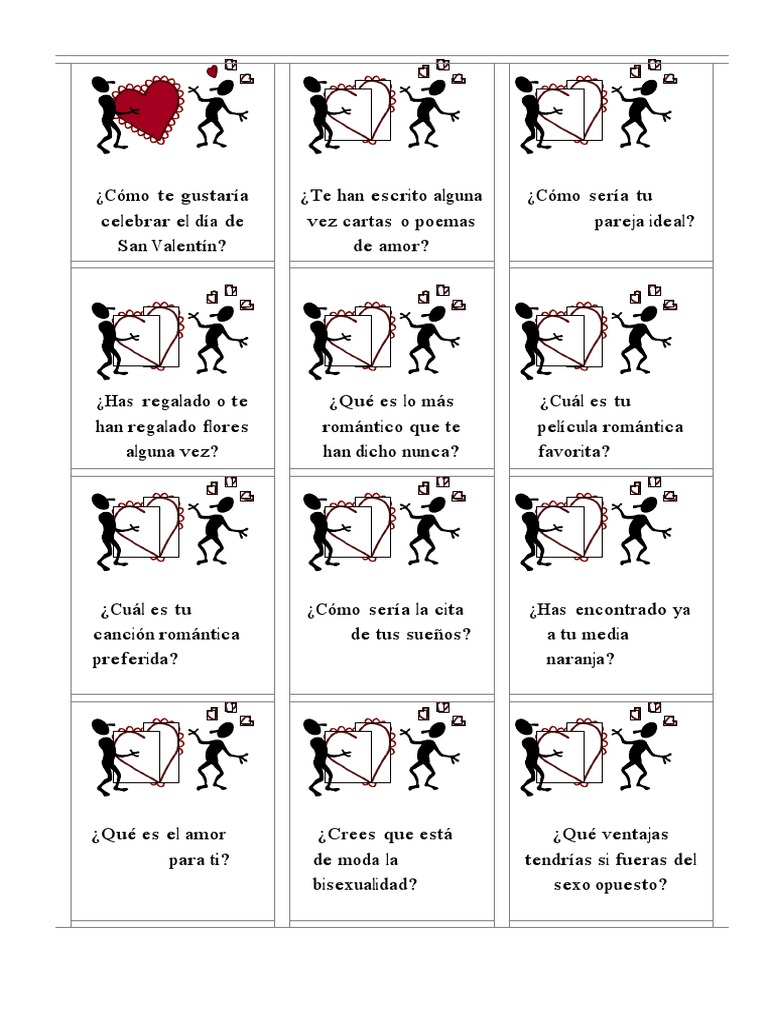 Juegos de amor para San Valentín | PDF