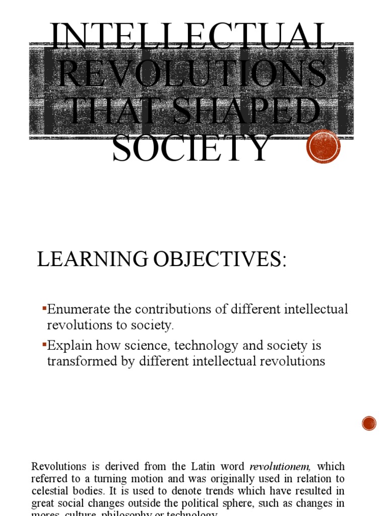 Transformative Intellectual Revolutions | PDF | Science | Sigmund Freud