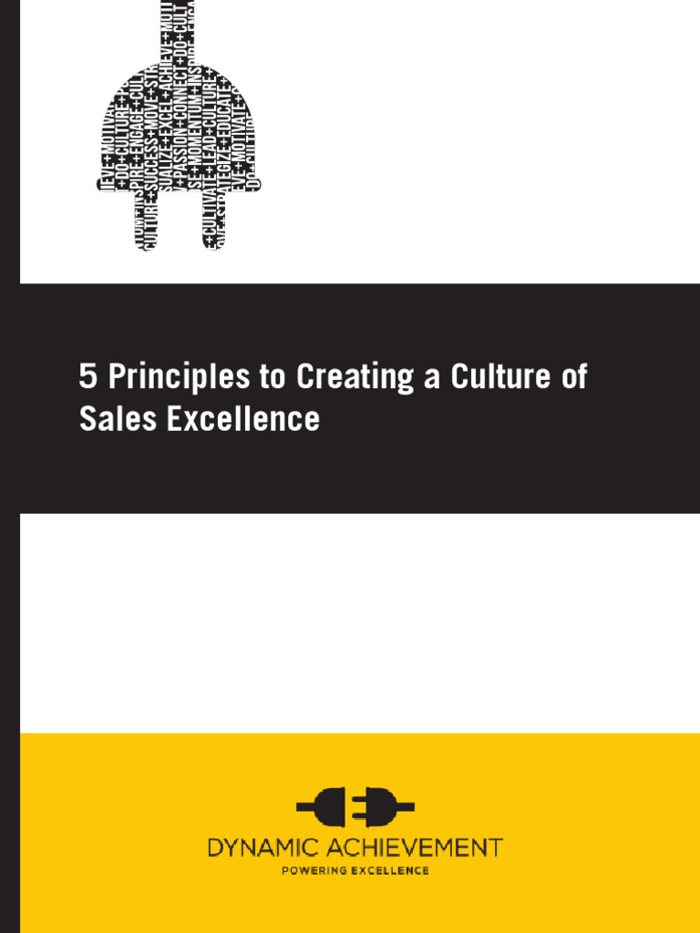 Culture of Sales Excellence Ebook Dynamic Achievement PDF | PDF | Sales ...