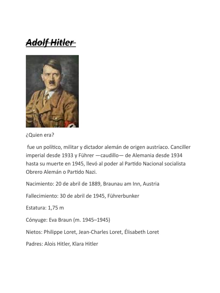 Adolf Hitler | PDF