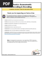 Quick Phonics Screener - Scoring Form | PDF | Phonics | Written ...