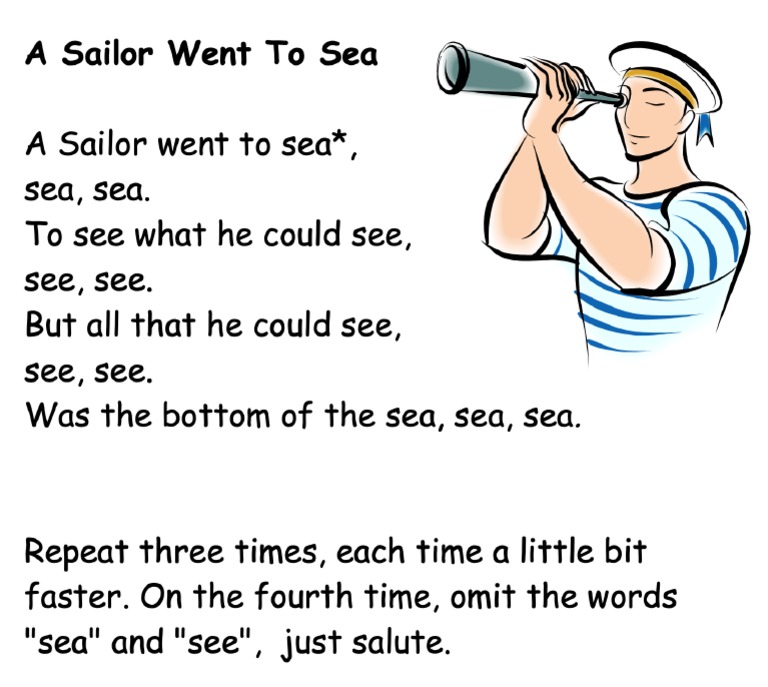 A Sailor Went To Sea | PDF