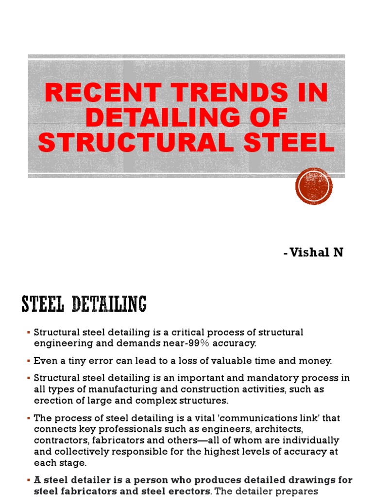 Recent Trends in Detailing of Structural Steel | PDF | Structural Steel ...