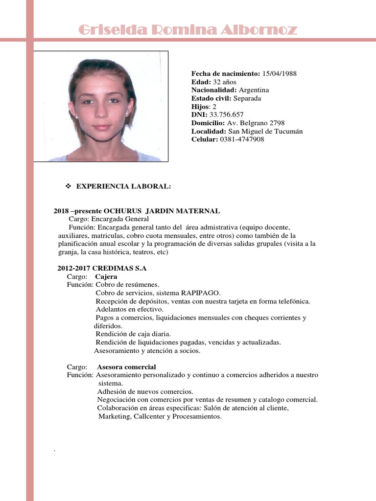 CV 2020 PDF | PDF | Crecimiento personal y profesional