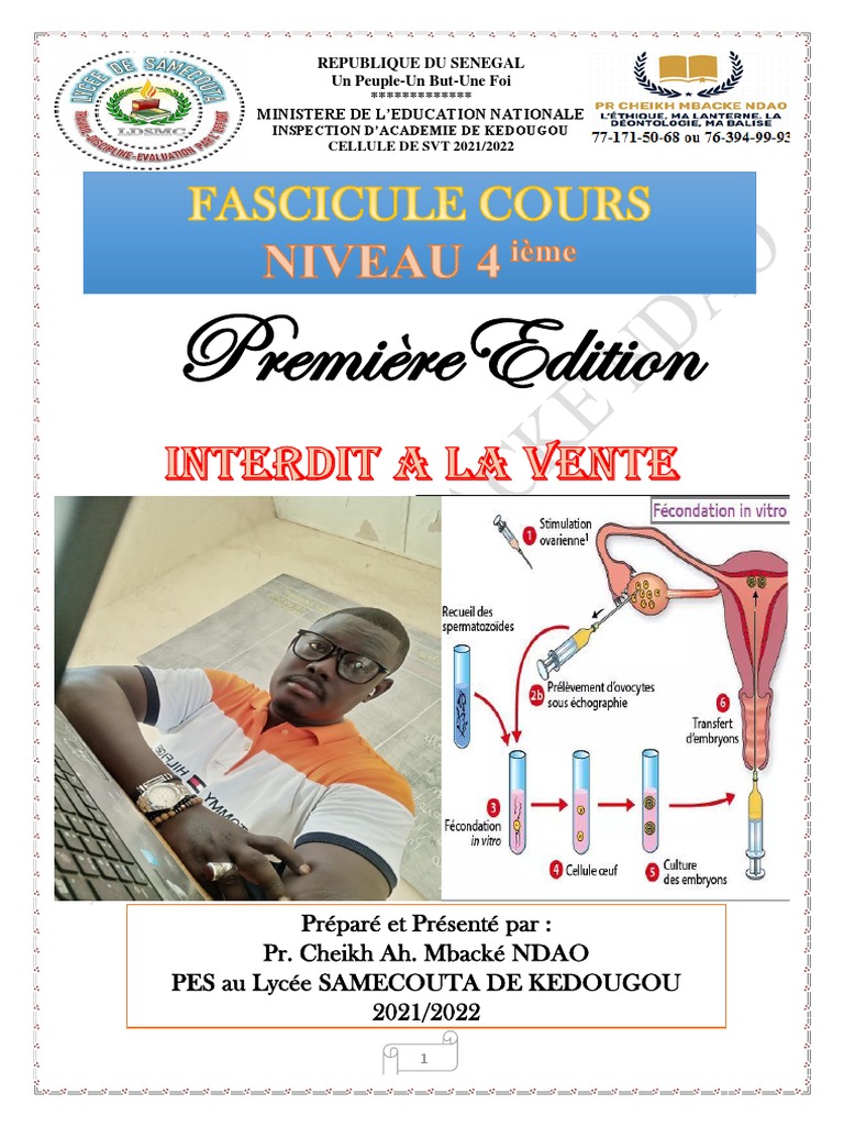 FASCICULE COURS 4 Ième | PDF | Estomac | Anémie