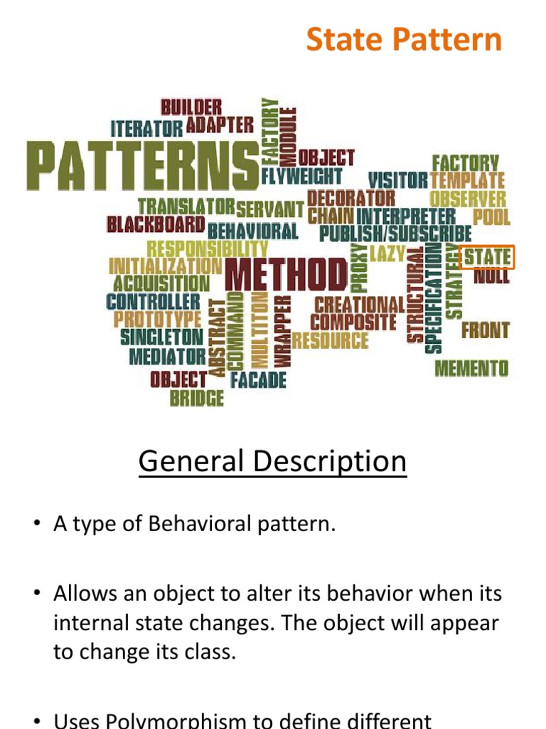 State Pattern PDF | PDF | Class (Computer Programming) | Inheritance (Object Oriented Programming)