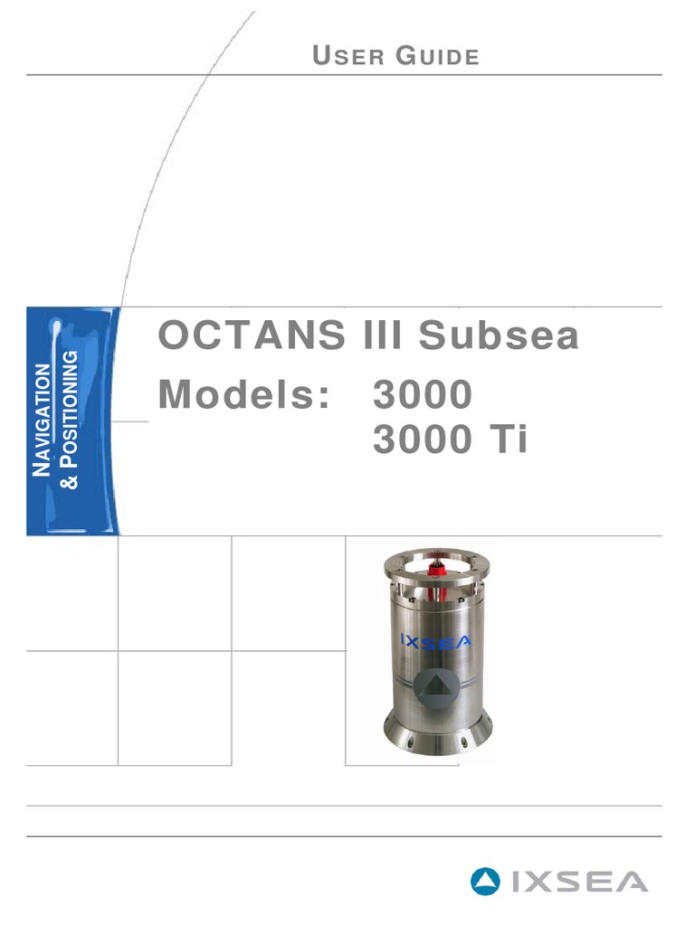 Octans III Subsea 3000 User Guide | PDF | Technology & Engineering