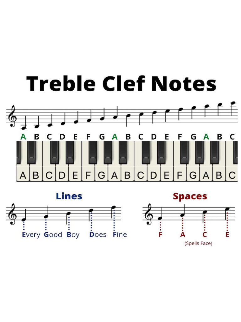 Treble Clef Notes | PDF