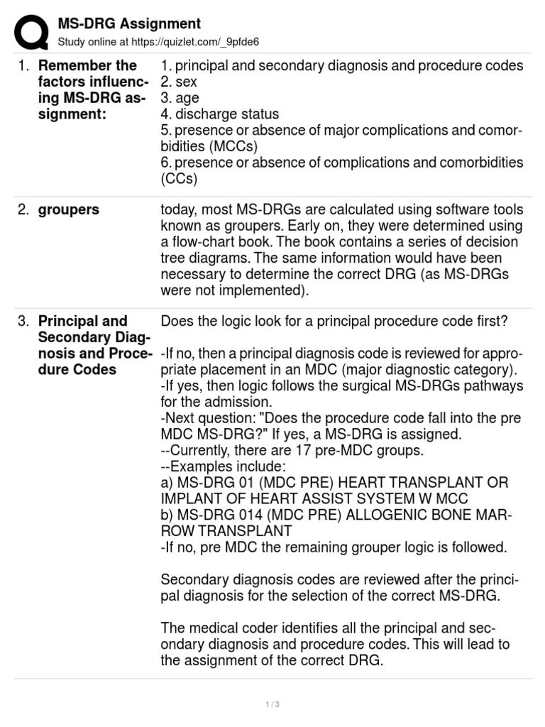 Ms Drg Questions Download Free Pdf Medical Diagnosis Health Sciences