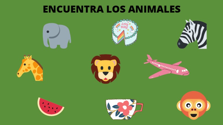 Encuentra Los Animales PDF | PDF