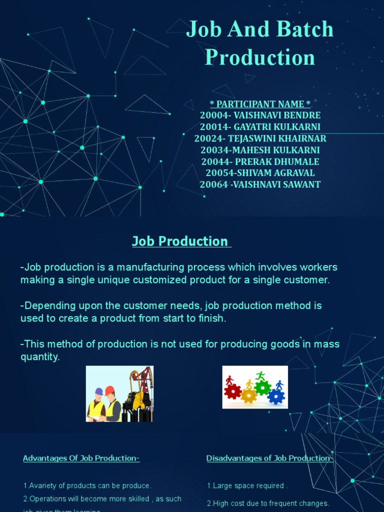 Job and Batch Production Details | PDF