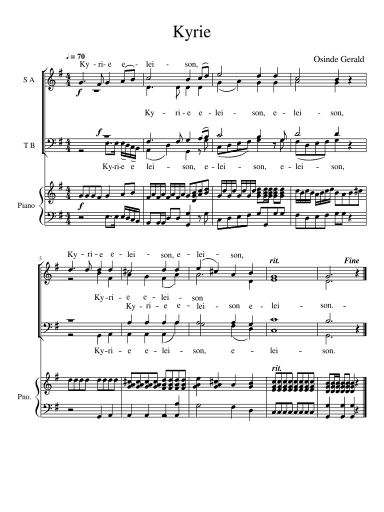Kyrie Eleison 2-Osinde PDF | PDF | Mass (Liturgy)