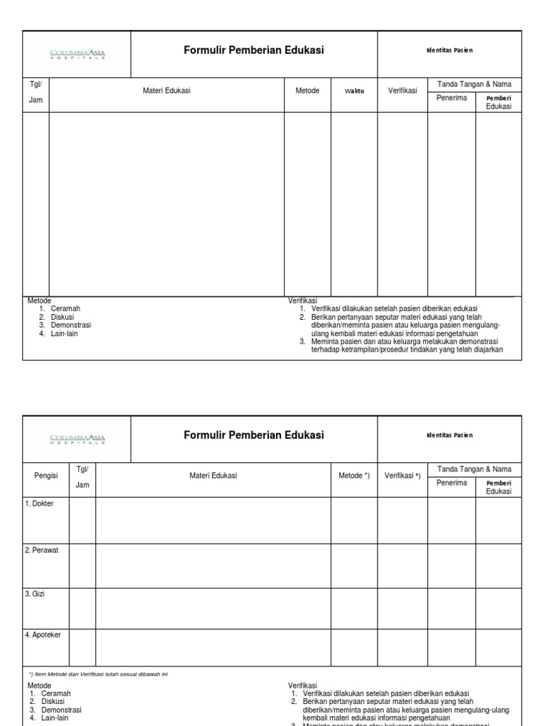 Desain Formulir Manual | PDF | Karier & Perkembangan