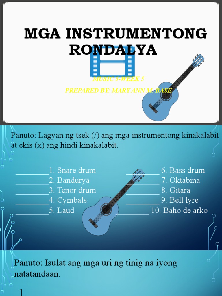 Mapeh 5 Lesson Week 5-Q3 | PDF