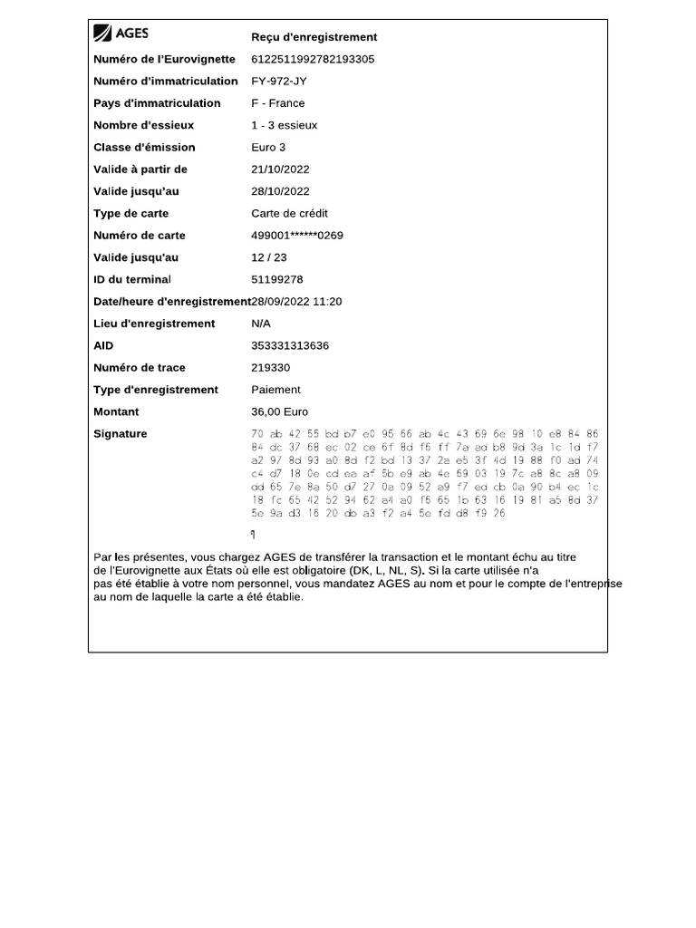 Euro Vignette BENELUX PDF | PDF