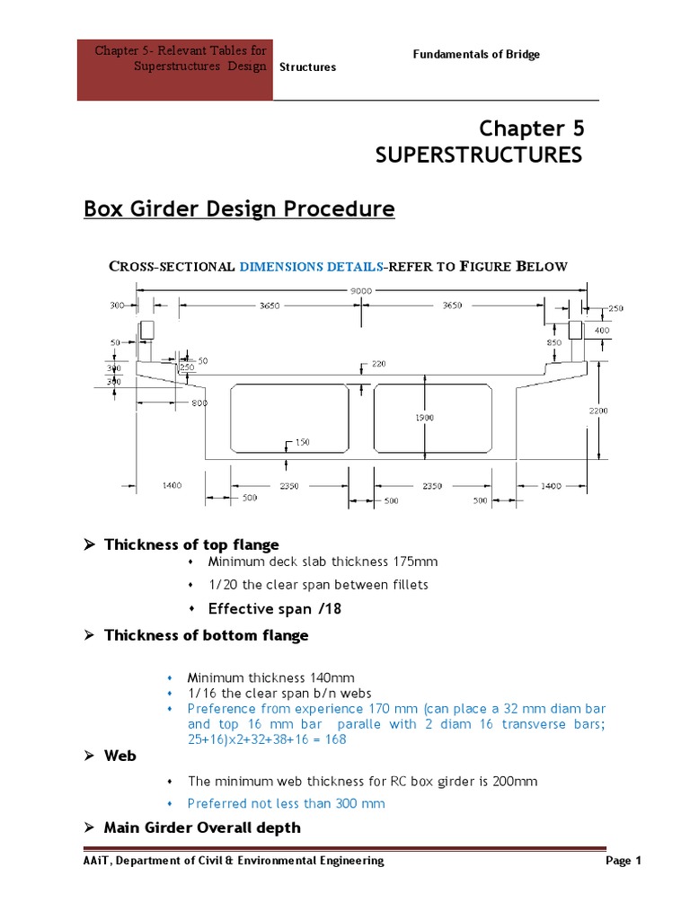 Box Girder Design Fundamentals | PDF | Bridge | Concrete