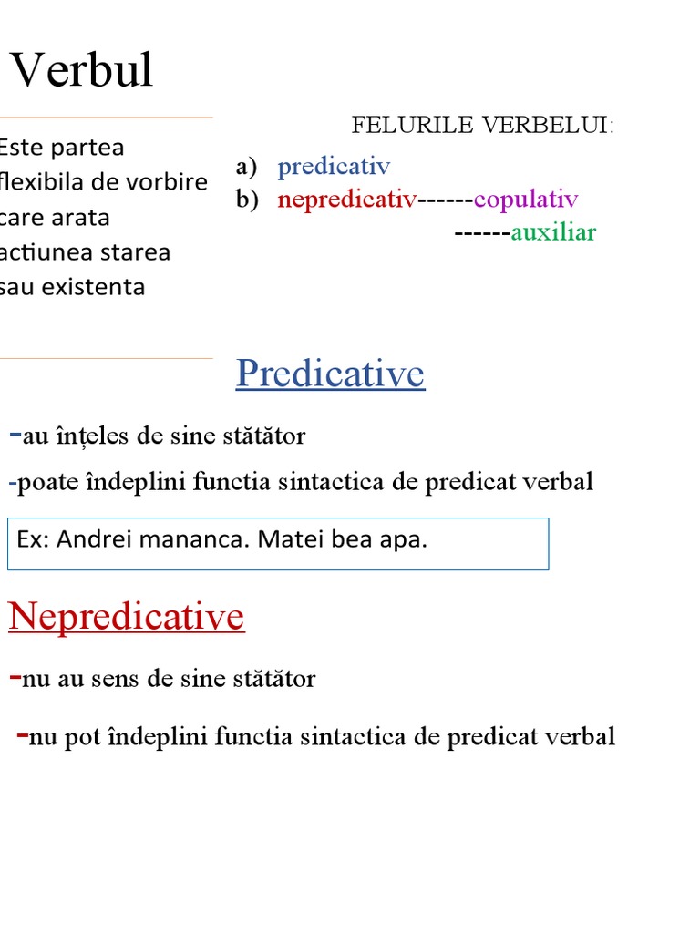 Verbul | PDF