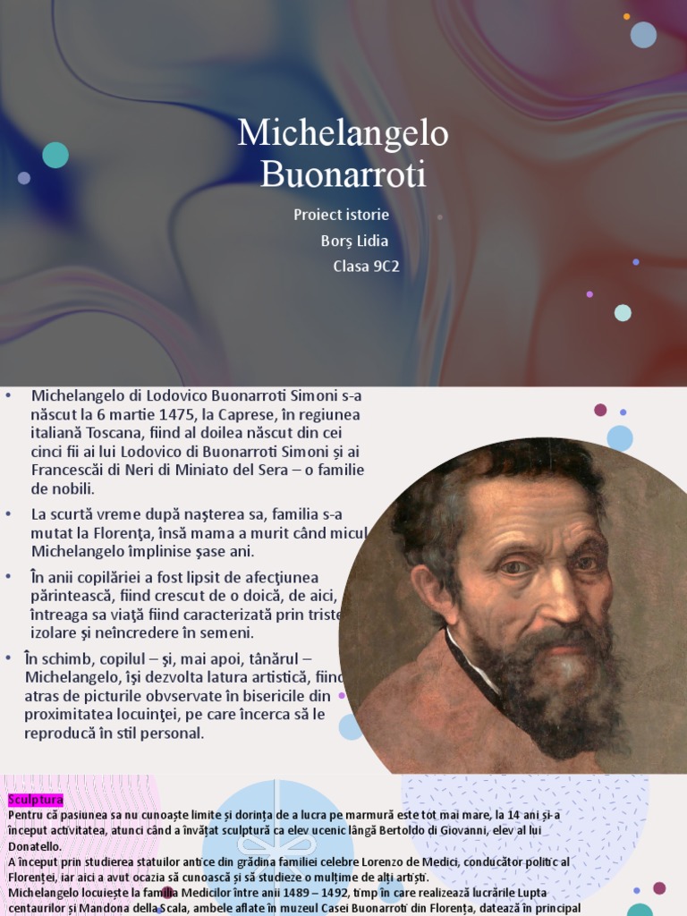 Michelangelo Buonarroti | PDF