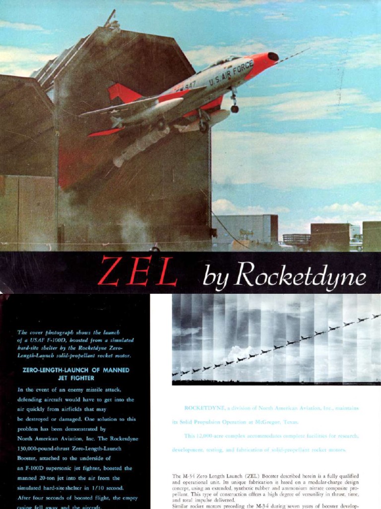 Zero Length Launch (ZEL) of Manned Jet Fighter | PDF