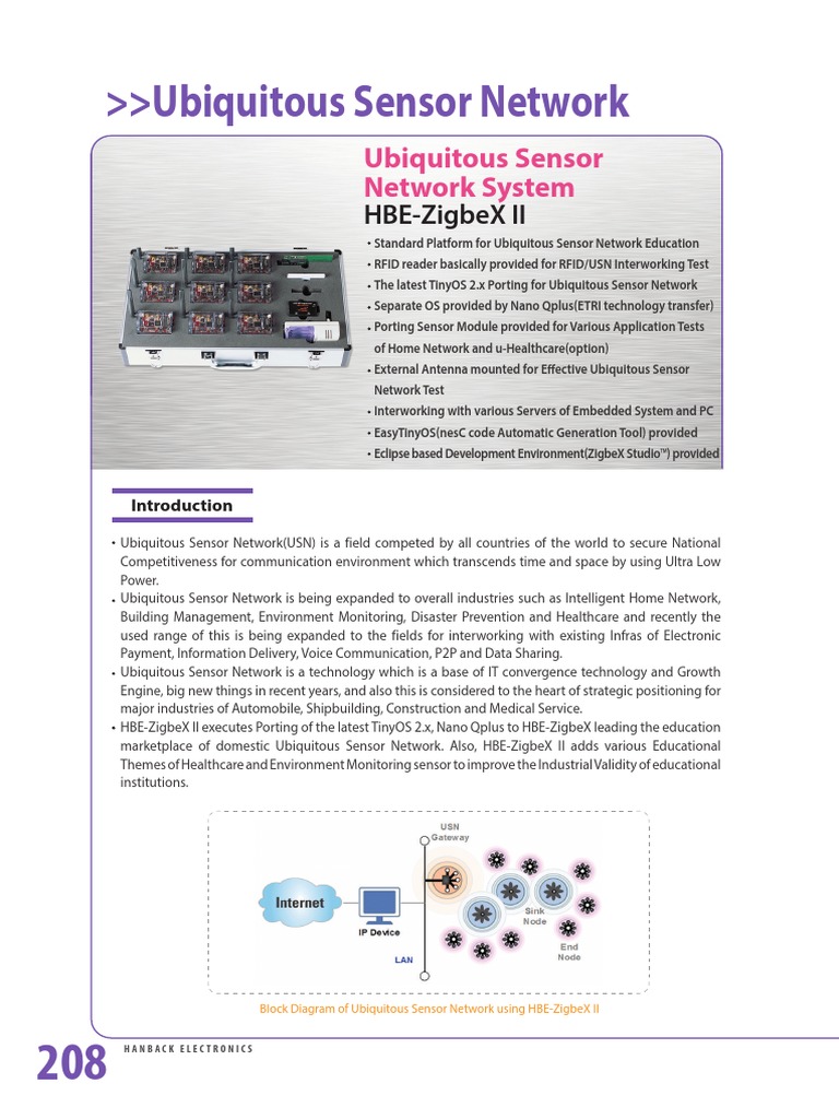 HBE-ZigbeX II | PDF | Wireless Sensor Network | Computer Network