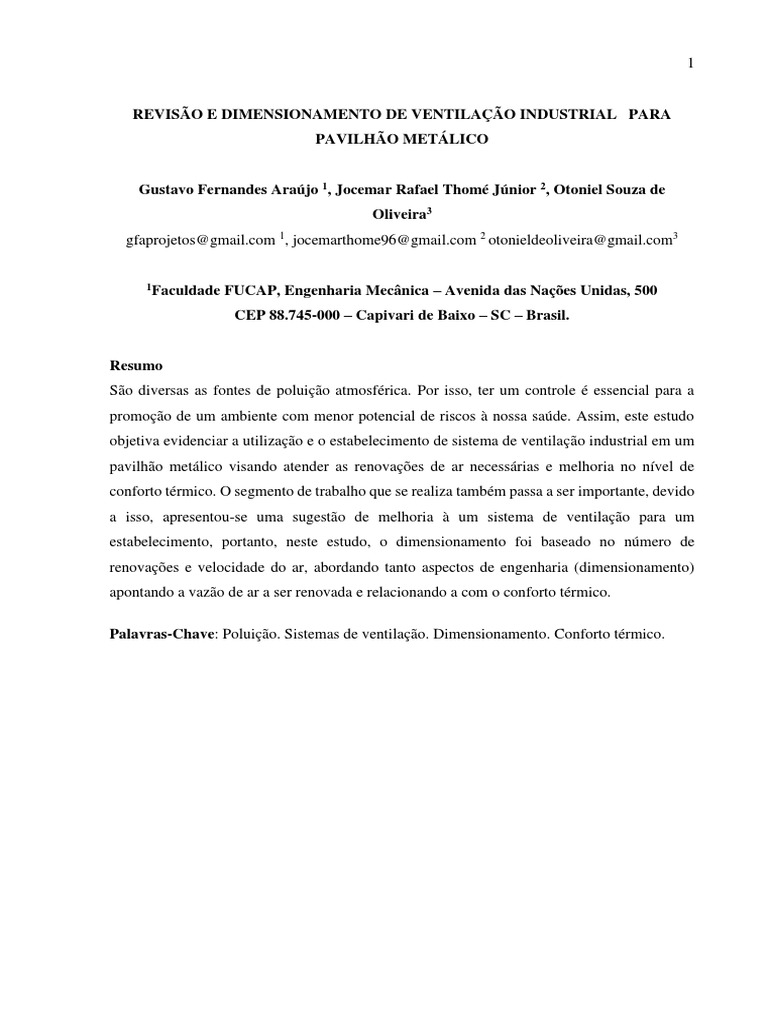 TCC Ii Rev33 Completo - Final | PDF | Calor | Umidade