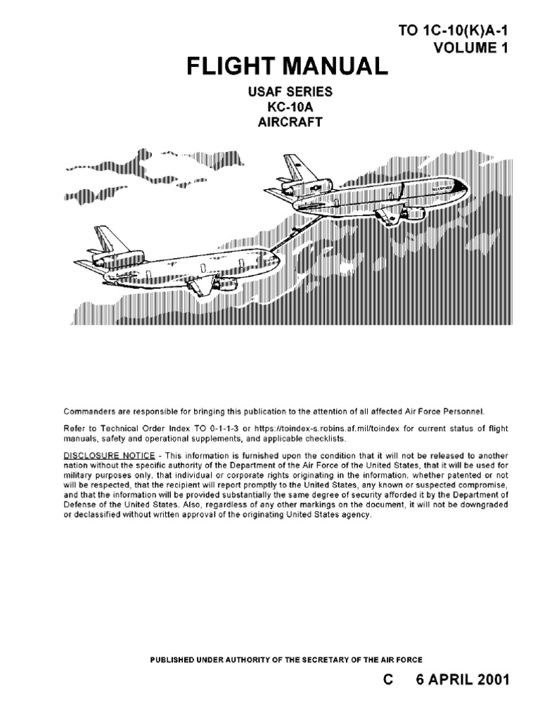 T.O. - 1C 10KA 1 Flight - Manual PDF | PDF | Aerial Refueling | Aeronautics